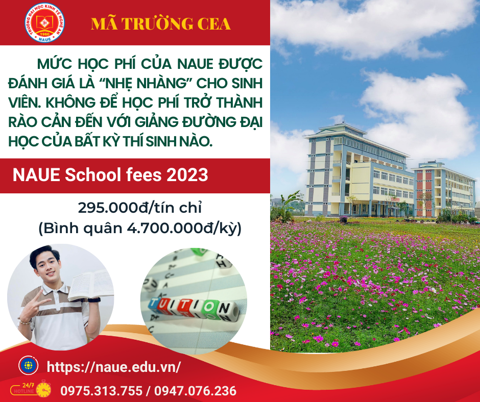Bên cạnh đó, Trường Đại học Kinh tế Nghệ An có chính sách học bổng tuyển sinh cực kỳ hấp dẫn: